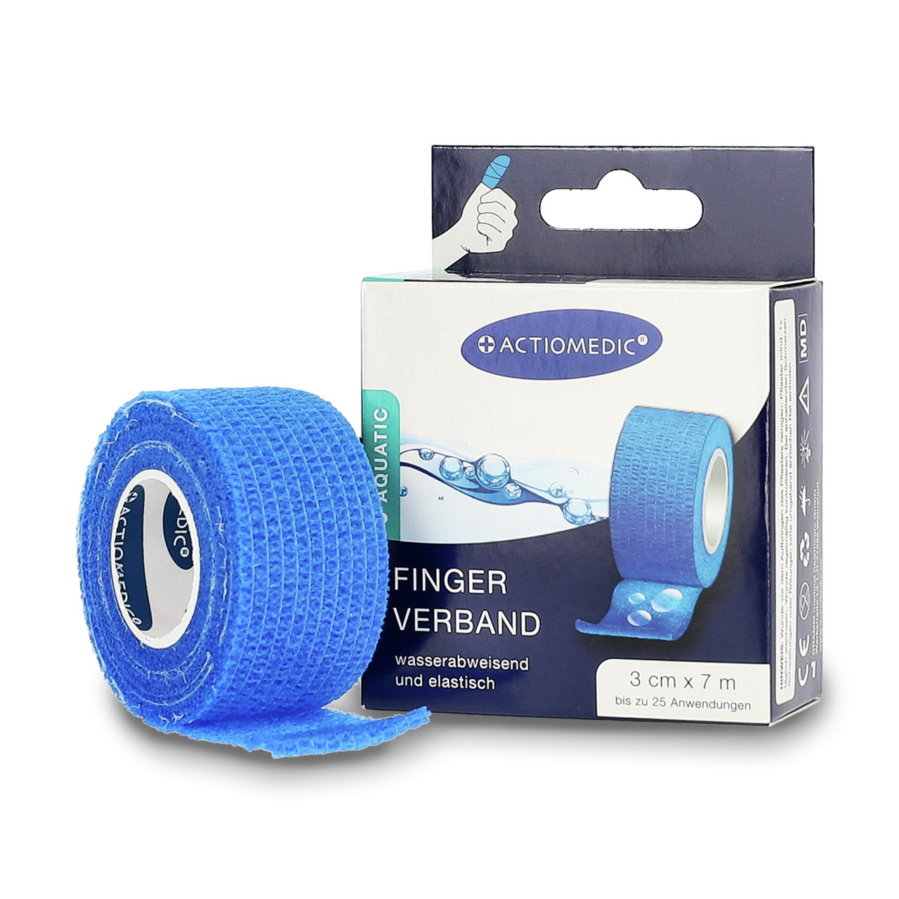 Finger-Schnellverband blau 3 cm x 7 m