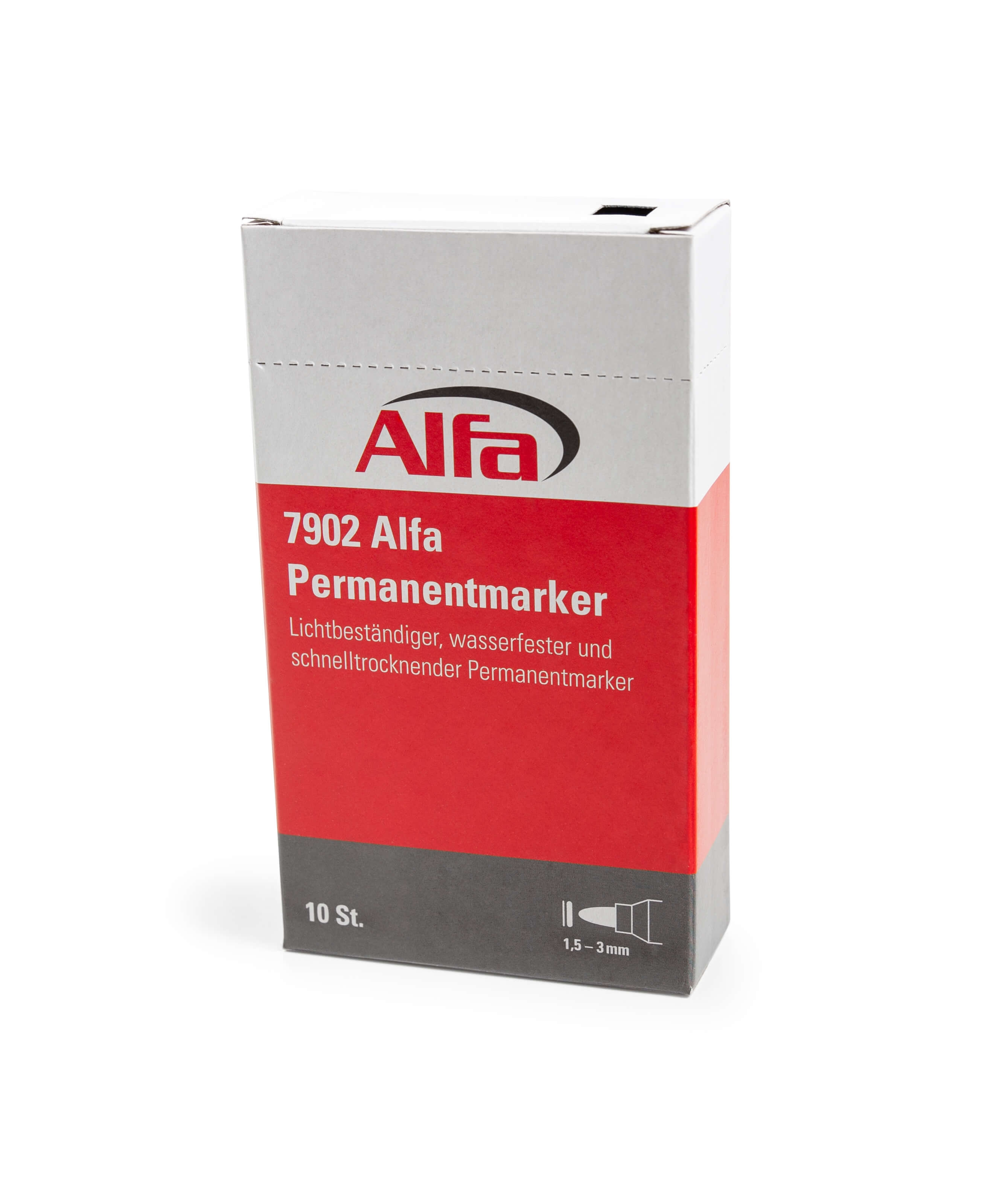Permanentmarker schwarz mit Rundspitze